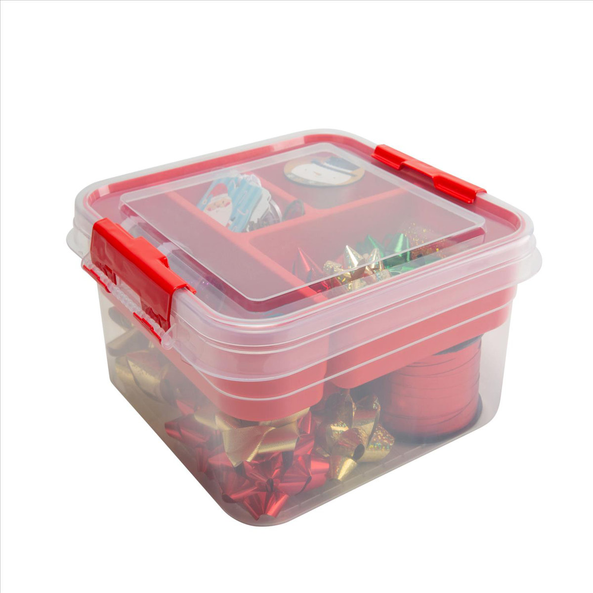 Simplify 5 Compartment Gift Supply Storage Plastic Box & Reviews | Wayfair